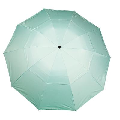 China 2 Folds Collapsible Sun Umbrella Compact Umbrella With Metal Fibreglass Rib for sale