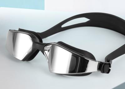 China Customized Silicone Swimming Goggles for Adults Wide Vision Professional Swim Glasses with Anti-fog and UV Protection for sale