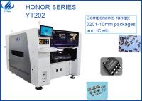 China Led chip SMT pick and place machine with 20 heads and 32pcs of feeders,total tape reel package 64pcs for sale