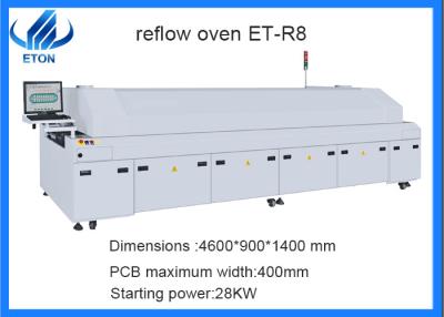 China SMT MACHINE Full hot air eight temperature zone lead-free reflow for sale