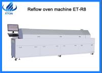 China Full hot air 450mm mesh belt no lead rail 8 zones SMT reflow oven machine for sale