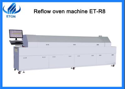 China Full hot air 450mm mesh belt no lead rail 8 zones SMT reflow oven machine for sale