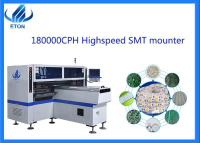 China LED Tube / Flexible Strip SMT Mounter Machine 180000CPH LED Mounting Machine 34 Heads for sale