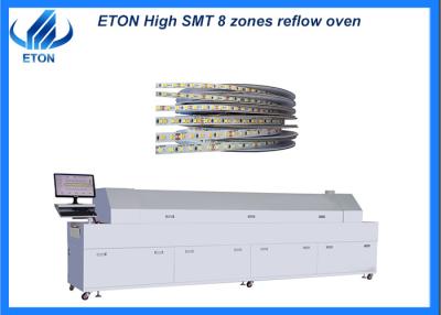 China 8 Zones SMT Reflow Oven Full Hot Air Modular Heating Structure for sale
