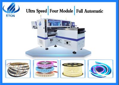 China Four Module SMT Mounter Machine 10 Camera 500000 CPH For 5m - 100m LED Strip for sale