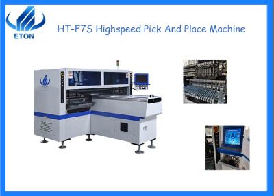 China HT-F7S SMT Mounting Machine 68 Feeders Station 34 Nozzles For 0.5-5mm Thickness PCB for sale