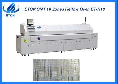 China Max PCB Size 700mm 10 Zones SMT Reflow Oven Machine High Efficient for CSP / BGA for sale