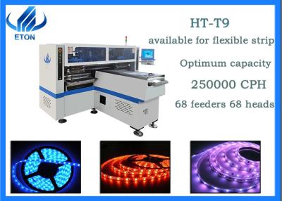 China 250mm*any length PCB 5 digital cameras 250000CPH led flexible strip SMT mounting machine for sale
