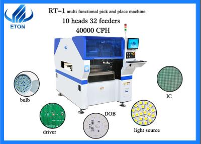 China Single module 40000CPH 10 heads 32 feeders Bulb making SMT pick and place machine for sale