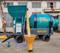 China Self Loading Concrete Mixer 1000L Twin Shaft Portable 220V for DIY Projects for sale