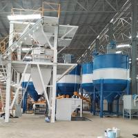 China Semi Automatic Pre Mixed Dry Mix Mortar Manufacturing Plant 10-50 Tons Per Hour Floor Decorative Leveling Coating for sale