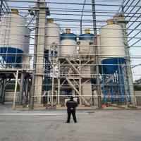 China Dry Powder Cement Storage Tank 50 Ton Bolted Cement Silo for Construction Works for sale