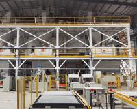 China 30T-100T Tile Adhesive Dry Mix Mortar Production Line 380V 400V for sale