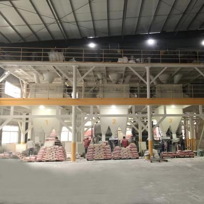 China Vertical Screw Dry Mix Concrete Plant Carbon Steel Dry Mix Plaster Plant 10-50 TPH for sale