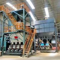 China Vertical Screw Dry Mix Concrete Plant Carbon Steel Dry Mix Plaster Plant 10-50 TPH for sale
