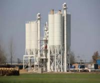 China Dry Mortar Production Line 50-120t Silo Capacity Powder Putty Cement Plant for sale