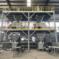 China Dry Mortar Production Line 50-120t Silo Capacity Powder Putty Cement Plant for sale