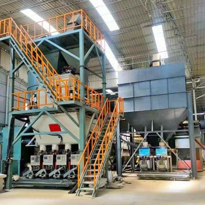 China Wall Putty Dry Mix Mortar Plant Ceramic Tile Adhesive Making Machine 30T to 120T Carbon Steel for sale