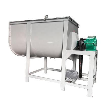 China Paddle Dry Mortar Mixer Double Shaft Industrial Ribbon Mixer 500kg 220V for sale