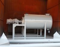 China Paddle Dry Mortar Mixer Double Shaft Industrial Ribbon Mixer 500kg 220V for sale
