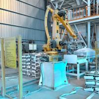 China High Accuracy Grabbing Robotic Case Packer and Palletizer Machine 800 Cycles per Hour 180kg Load for sale
