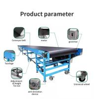 China Rubber Sidewall Belt Conveyor Adjustable Conveying Equipment 600mm Width Heat Resistant for sale