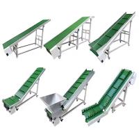 China Durable Heat Resistant Inclined Belt Conveyors Customized Side Guards And Cleats for sale