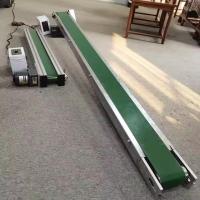 China Durable Heat Resistant Inclined Belt Conveyors Customized Side Guards And Cleats for sale