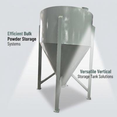 China Dry Mortar Production Line 50-120t Silo Capacity Powder Putty Cement Plant for sale