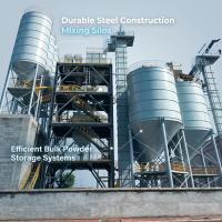China 1800KG Automatic Bulk Cement Storage Tanks 50T-120T Horizontal Cement Silo for sale