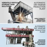 China Cement Silo Tank 30T to 500T Dry Powder Mortar Silo for Construction Storage for sale