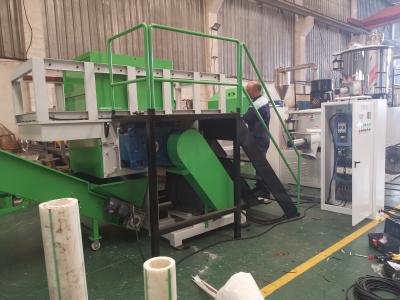 China Waste Plastic Recycling Single Shaft Shredding Machine For Lumps Drum Barrel Boxes Pipe Rubber for sale