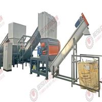 China 45 Kw Motor Power Plastic Shredder Machine with D2/SKD-11 Blades and Frequency-Controlled Hydraulic System for sale