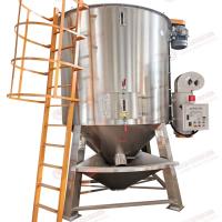 China 304 Stainless Steel Vertical Drying Mixer with 3KW Motor Power for Dual Function Drying and Mixing Plastic Granules for sale