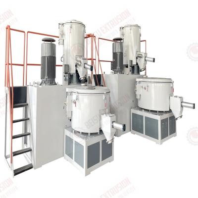 China Plastic UPVC/PVC/WPC Resin Powder Mixer/Dry Blender/Ribbon/Turbo Mixing /High Filler Hot Speed Vertical/ Horizontal Cooling/Color Mixer for sale