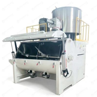 China 1000Kg / h Plastic High Speed PVC Turbo Mixer Compounding Machine for Coating Drying Granulating for sale