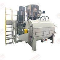 China 1000Kg / h Plastic High Speed PVC Turbo Mixer Compounding Machine for Coating Drying Granulating for sale