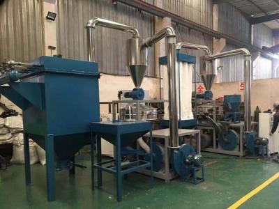 China EVA / PET / PVC Pulverizer Machine High Speed Rotation Of Spindle Cutter for sale