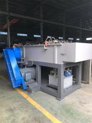 China Single Shaft Plastic Shredder Machine Internationally renowned brand PLC Monitoring For Waste Rubber Tire for sale