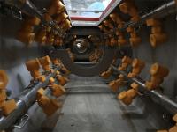 China High Speed LDPE / PE Pipe Production Line 16mm - 63mm 0.75KW Haul Off Power for sale