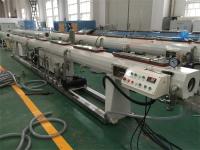 China PLC Control HDPE / PE Pipe Production Line 2.2KW Cutter Power 12 Months Warranty for sale