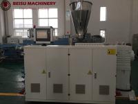 China UPVC CPVC OPVC Conical Twin Screw Extruder With Internationally renowned brand PLC for sale