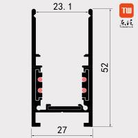 China 10W Recessed Magnetic LED Track Aluminium Surface For Pendant Light for sale