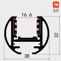 China 48V Trimless Magnetic Lighting Track for Kitchen Hotel Bedroom for sale