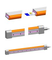 China RGBW 12V LED Neon Flex Light , LED Silicone Neon Strips 7mm X 14mm For Wedding for sale