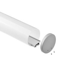China 180 Degree Aluminum Suspended LED Profile Anodized Painting Round Shape for sale