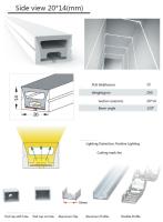 China Recessed Mounted LED Silicone Tube IP68 Waterproof Milky Clear Color for sale