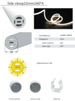 China 22mm Silicone LED Tube 360 Degree Flexible For Decorative Lighting for sale