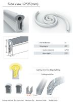 China Flexible Rubber Silicone Tube For LED Strips Wall Mounted For Home Lighting for sale
