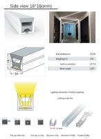 China Household Silicone Tubing For LED Lights Square Shape IP68 Waterproof for sale